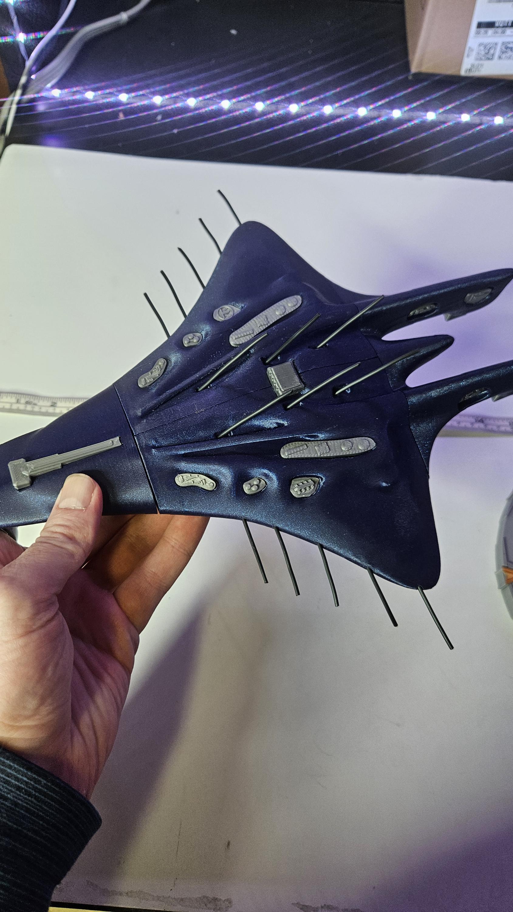Wraith Cruiser 3D Model With Stand – Stargate Atlantis Inspired Ship ...