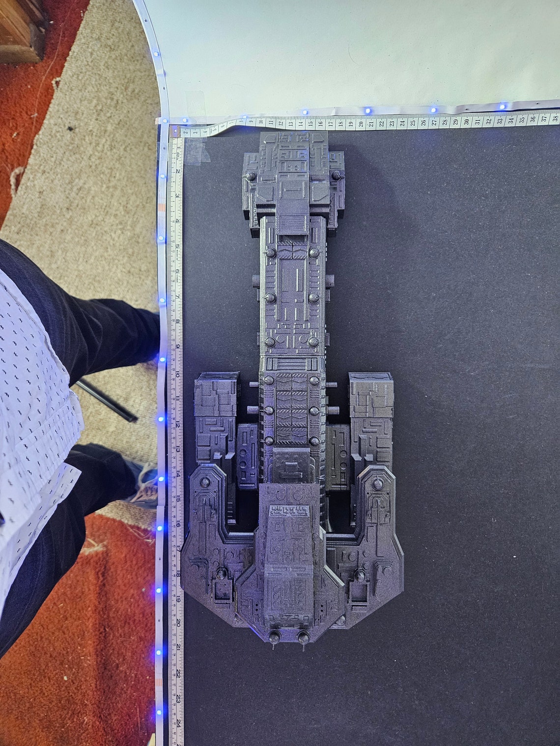Stargate X303 USS Prometheus Large 19" 3D Model With Stand - Etsy