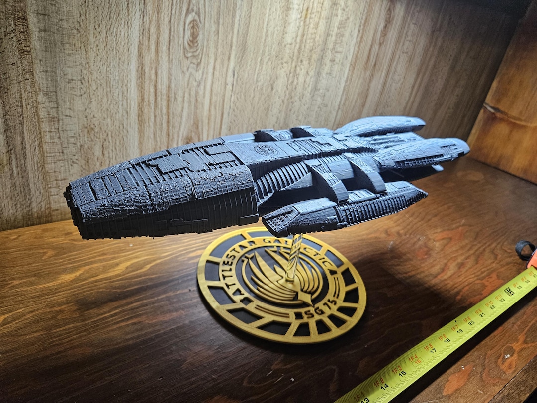 Iconic Battlestar Galactica Display Model 15.5 With Custom BSG Stand ...