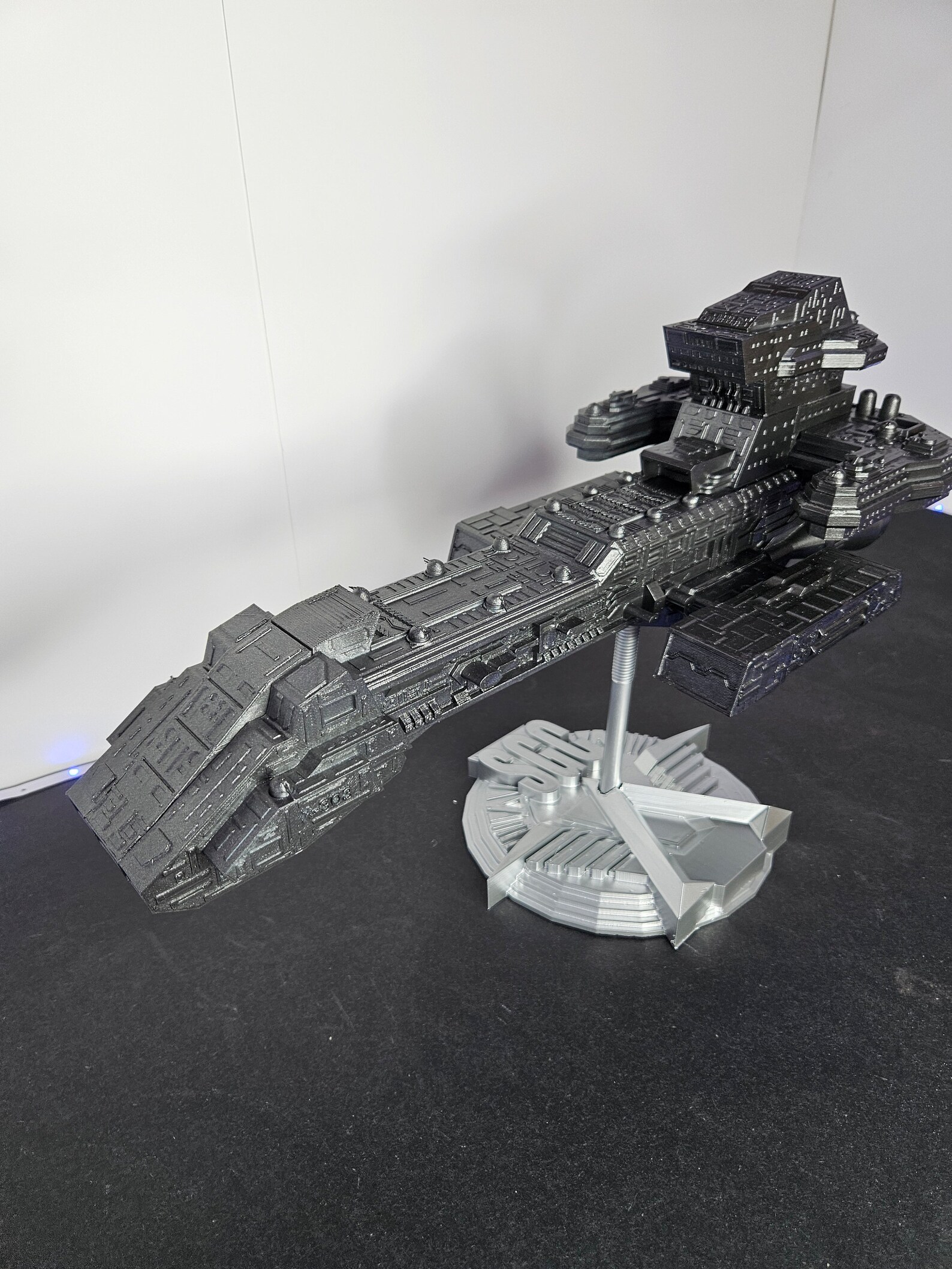 Stargate X303 USS Prometheus Large 19" 3D Model With Stand - Etsy