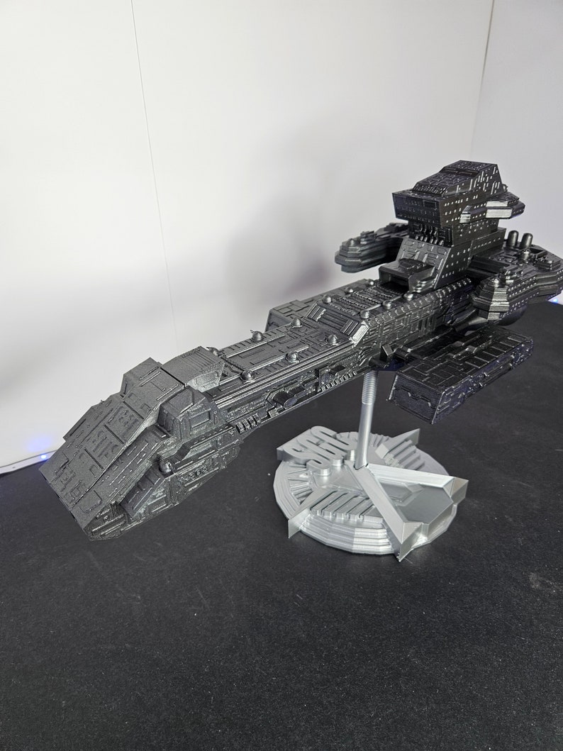 Stargate X303 USS Prometheus Large 19" 3D Model With Stand - Etsy