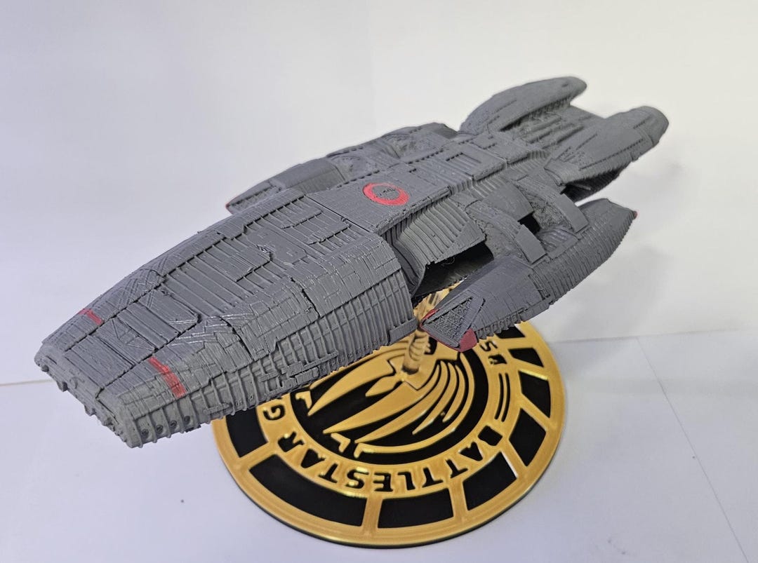 Iconic Battlestar Galactica Display Model 15.5" With Custom Bsg Stand ...