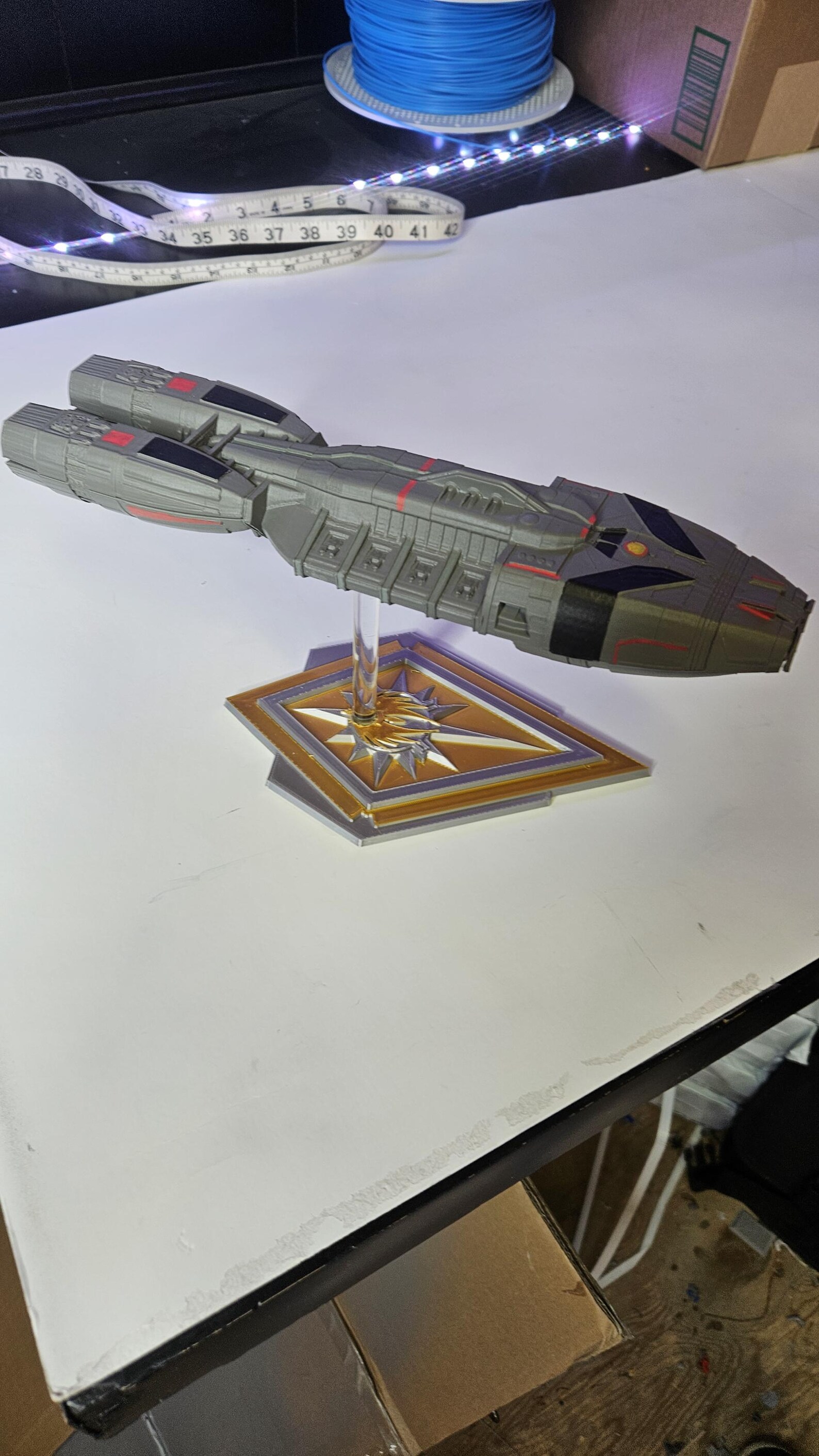11.75" Battlestar Galactica Ranger Cruiser Model - Detailed 3D Printed ...