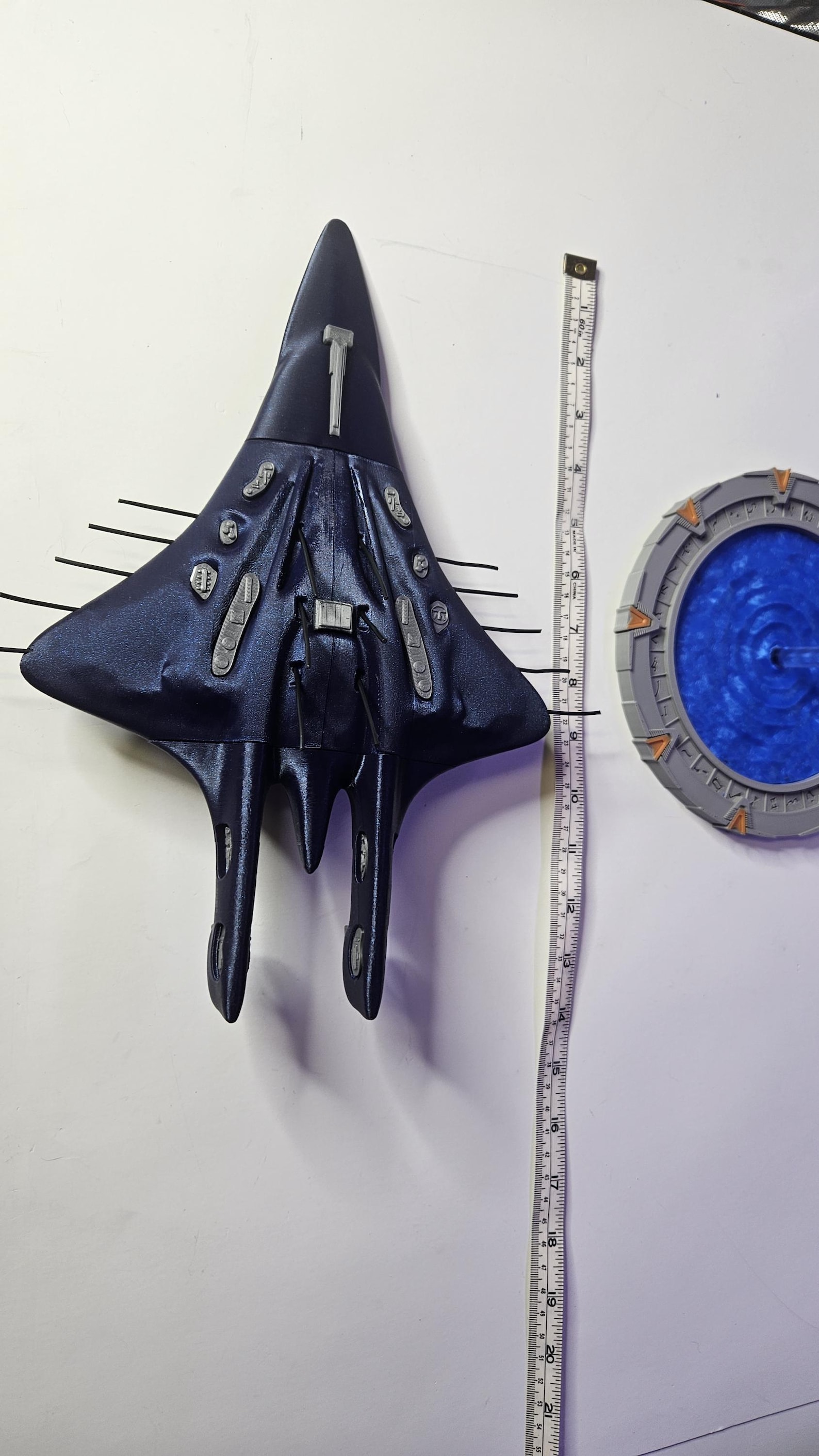 Wraith Cruiser 3D Model With Stand – Stargate Atlantis Inspired Ship ...