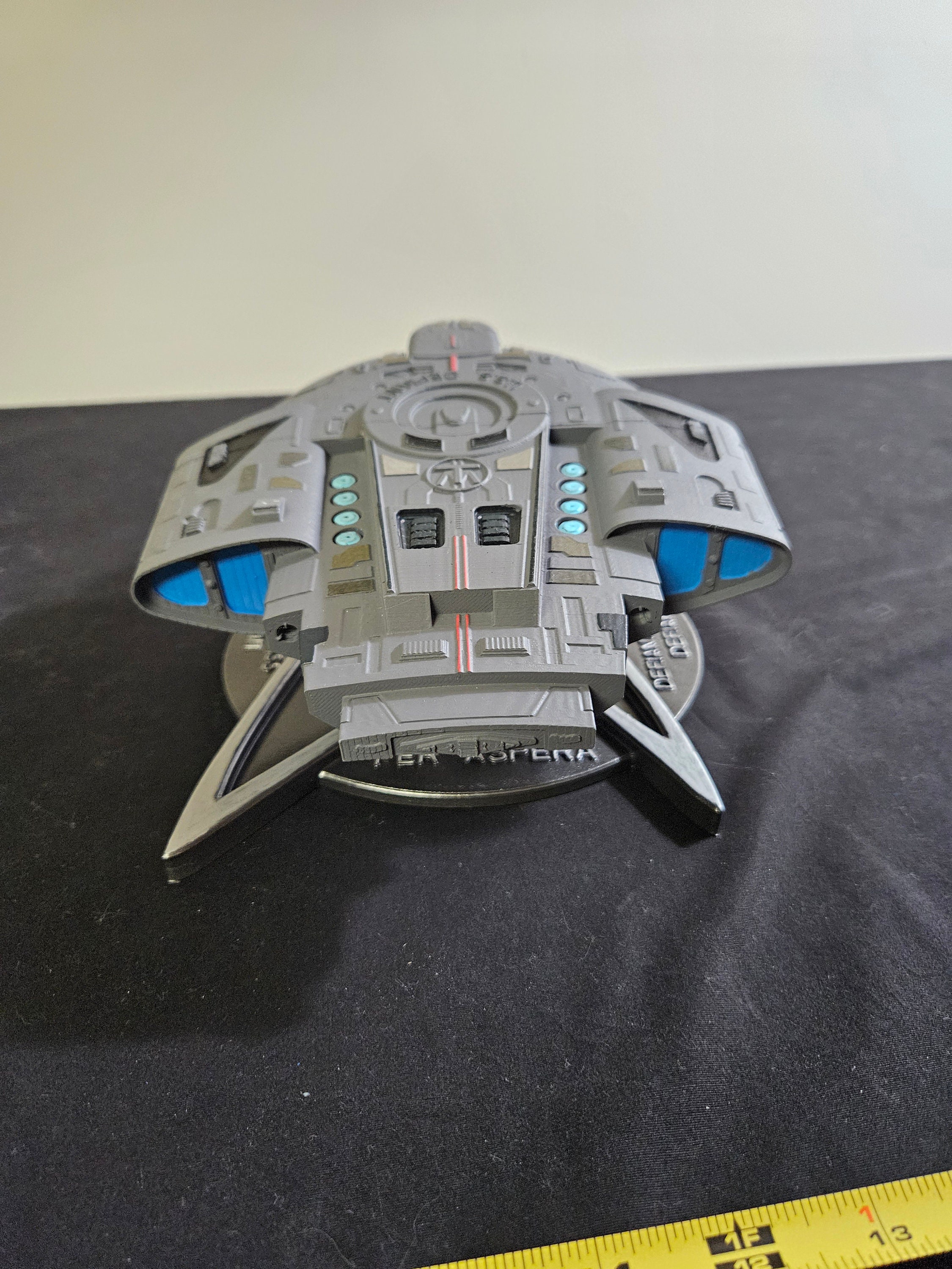 10 USS Defiant 3D Printed Model With Display Stand Highly Detailed and ...