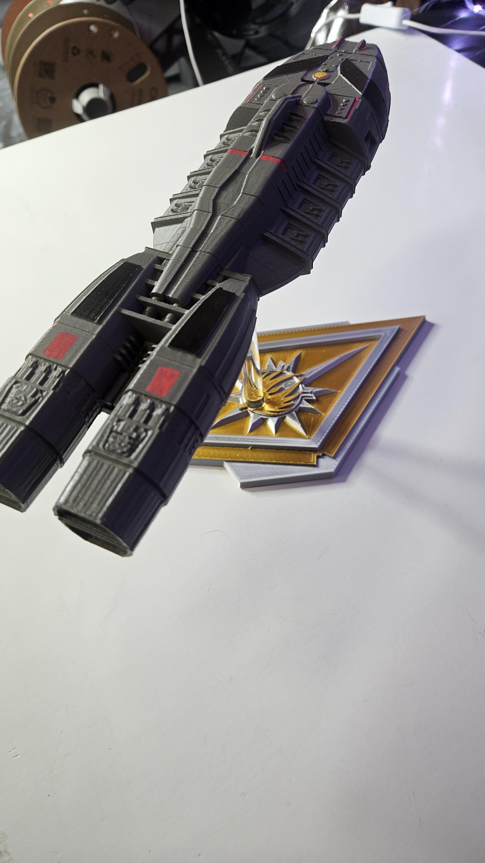 11.75" Battlestar Galactica Ranger Cruiser Model - Detailed 3d Printed ...