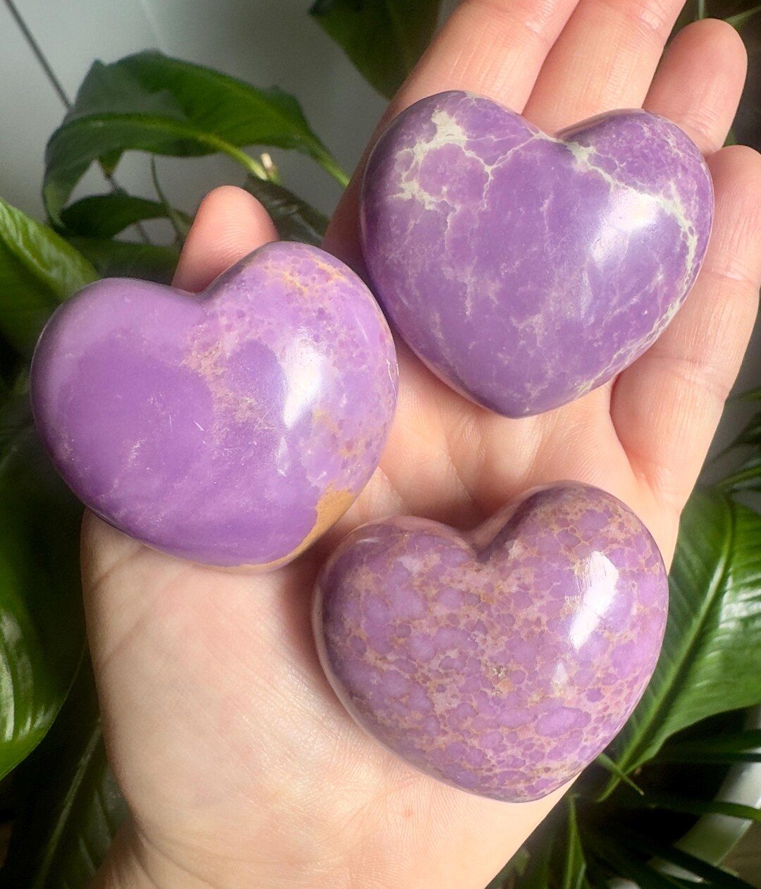 Phosphosiderite Puffy Heart - Etsy
