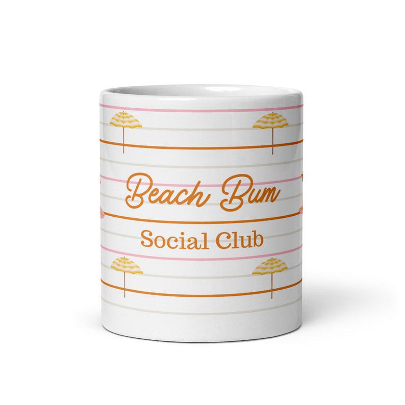 Cute Retro Beach Bum,social Club Coffee Mug,coffee Lover Gift,gift for ...