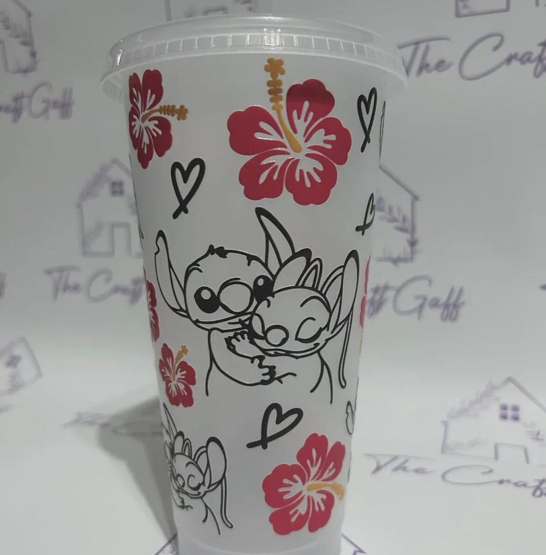 Stitch & Angel Cup - Etsy