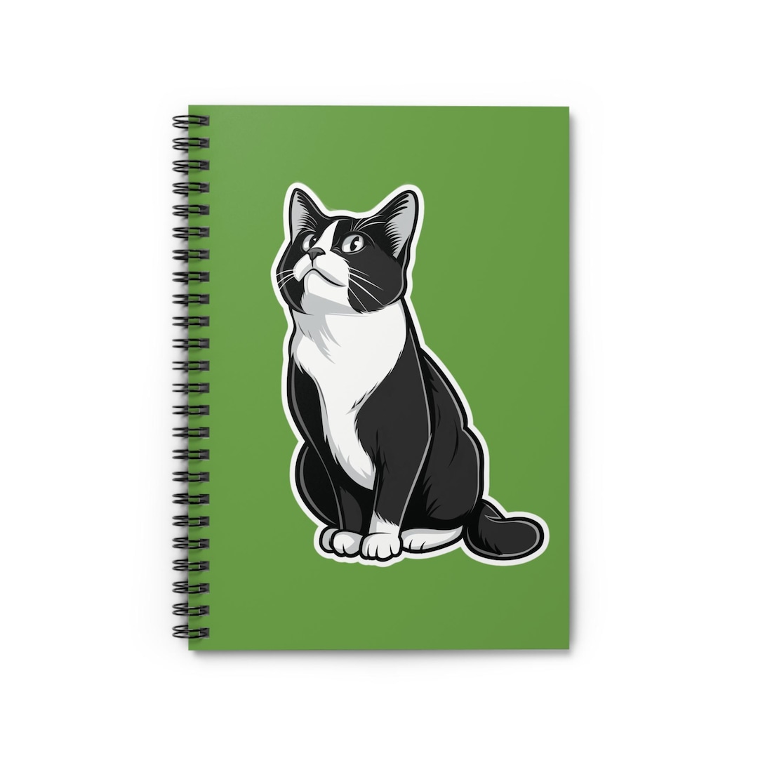 Spiral Notebook, Cute Cat Cover | Cat Lover Journal | Back to School ...
