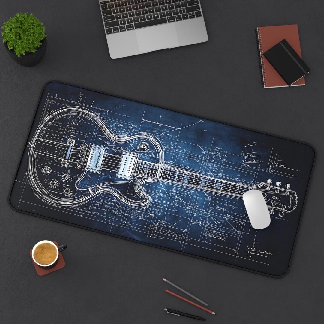 Desk Mats Electric Guitar Christmas Gift , Large Mouse Pads for Gamers ...