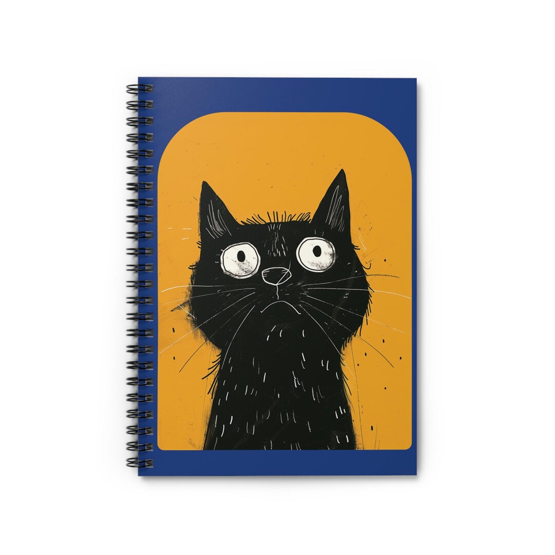Funny Cat Spiral Notebook, Cat Lover Gift - Etsy