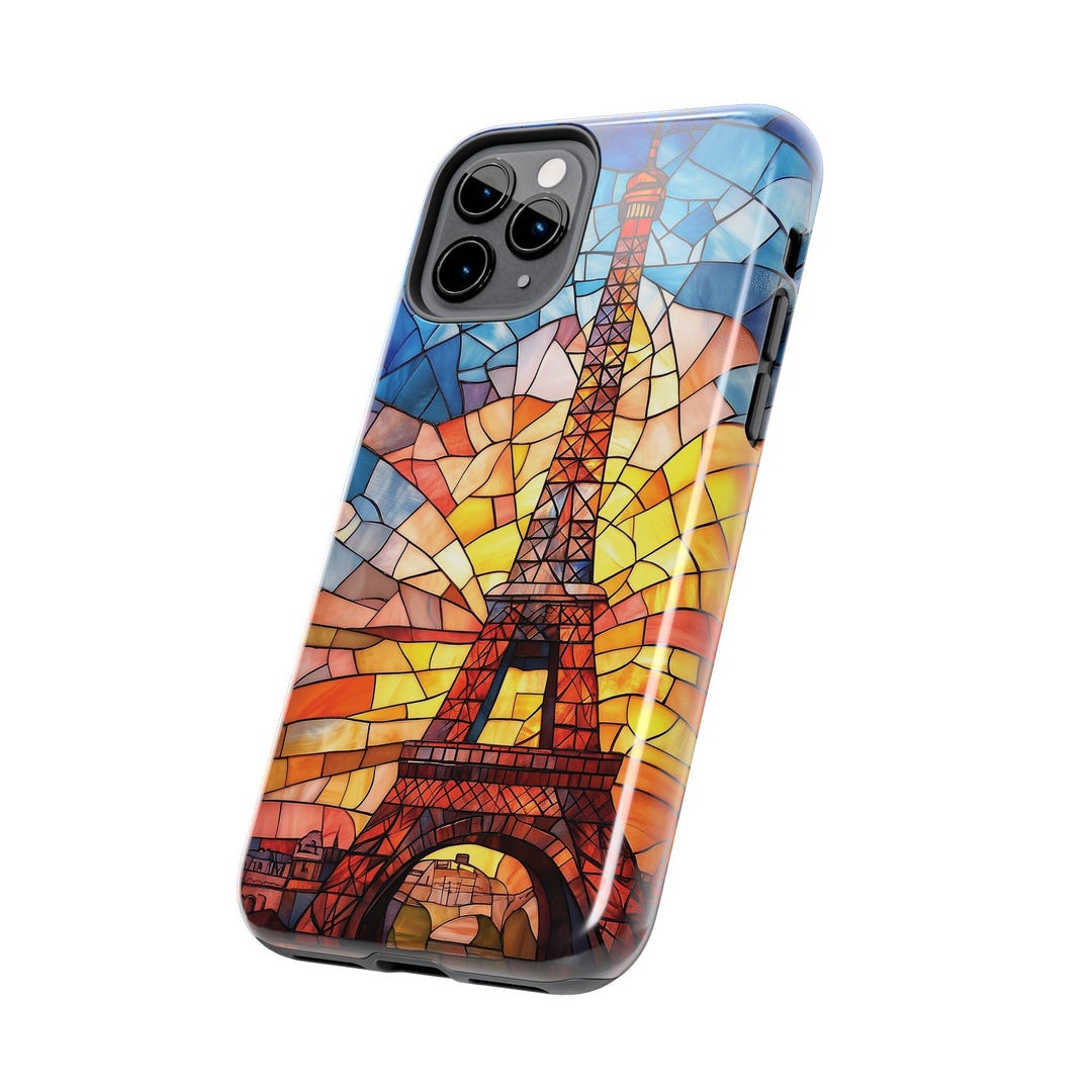 Mosaic Eiffel Tower Phone Case - Paris Inspired Artwork Design for ...