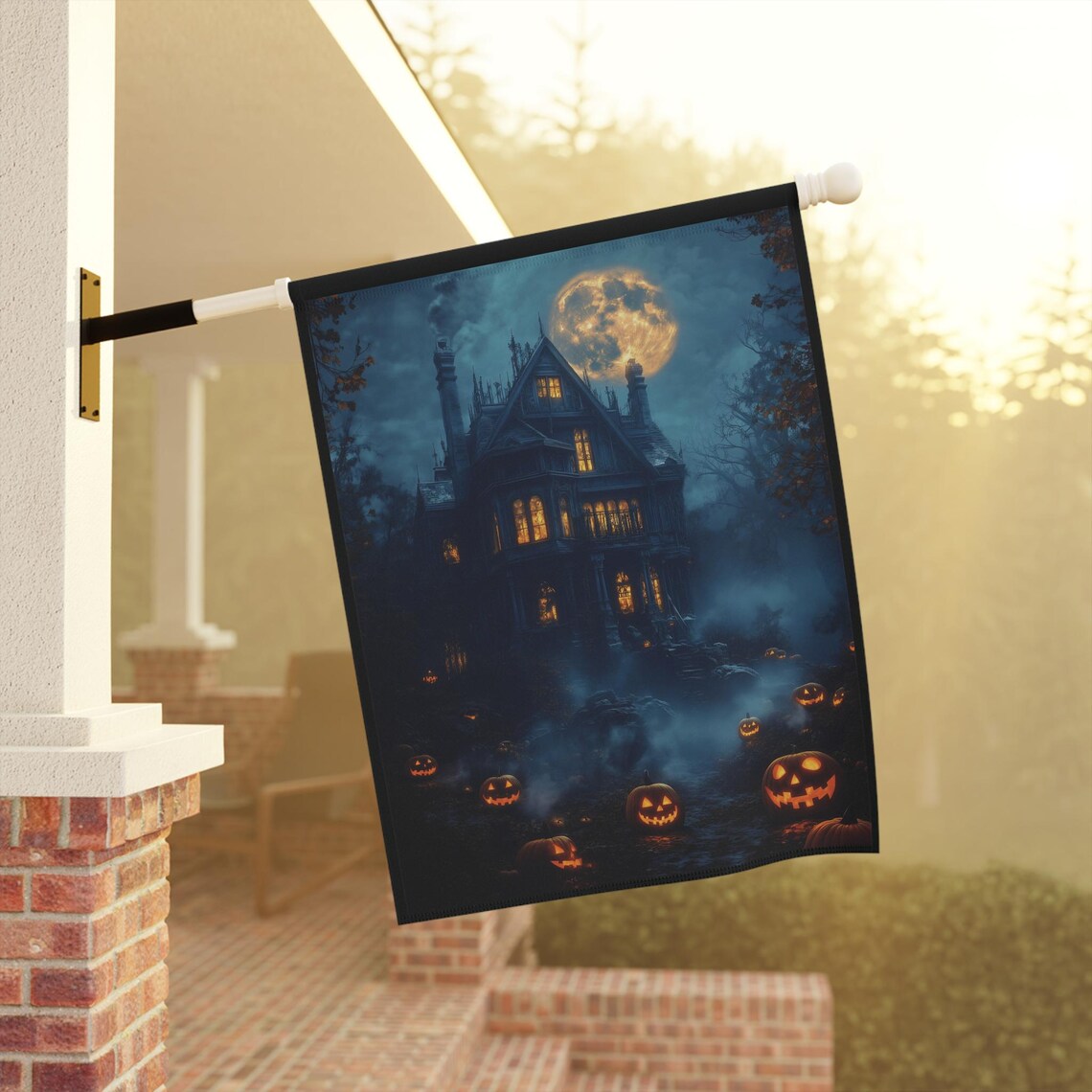 Haunted Forest Halloween Banner for Garden and House - Mysterious ...