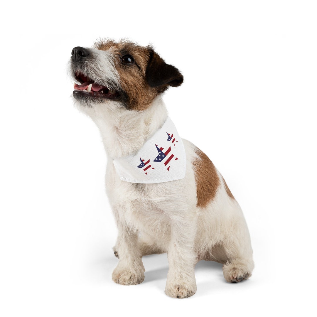 Patriotic Dog Bandana, USA Flag, July 4th Pet Gift - Etsy