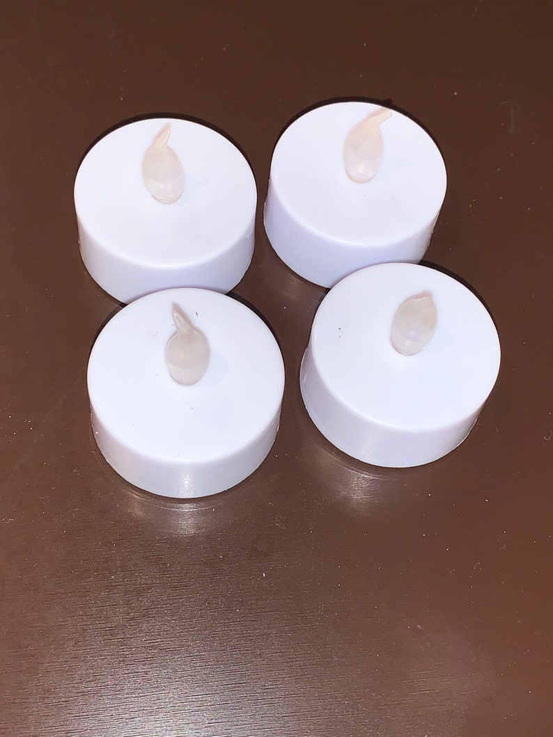 Flickering Flameless LED Tea Lights - 200+ Hour Battery (12/24 Pack) - Etsy