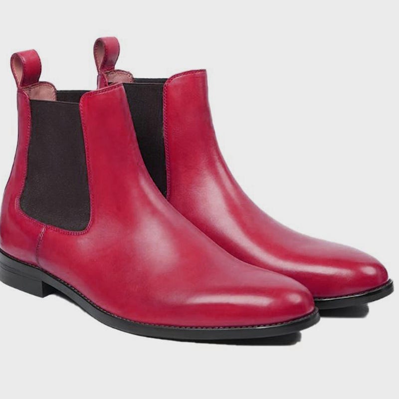 Red Chukka Boots - Etsy