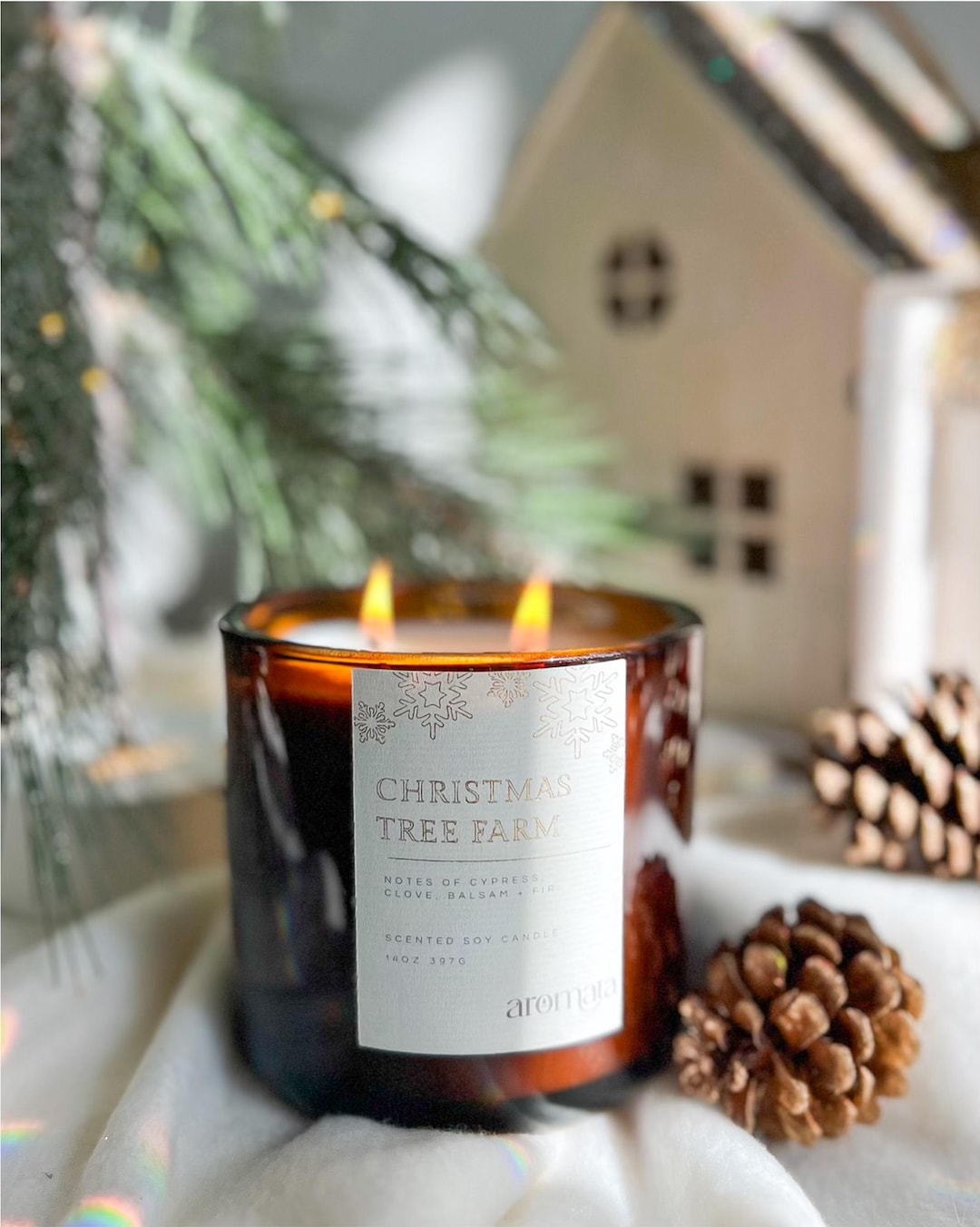 Christmas Soy Candles- Choose From 6 Holiday Scents | Non-toxic & Clean ...