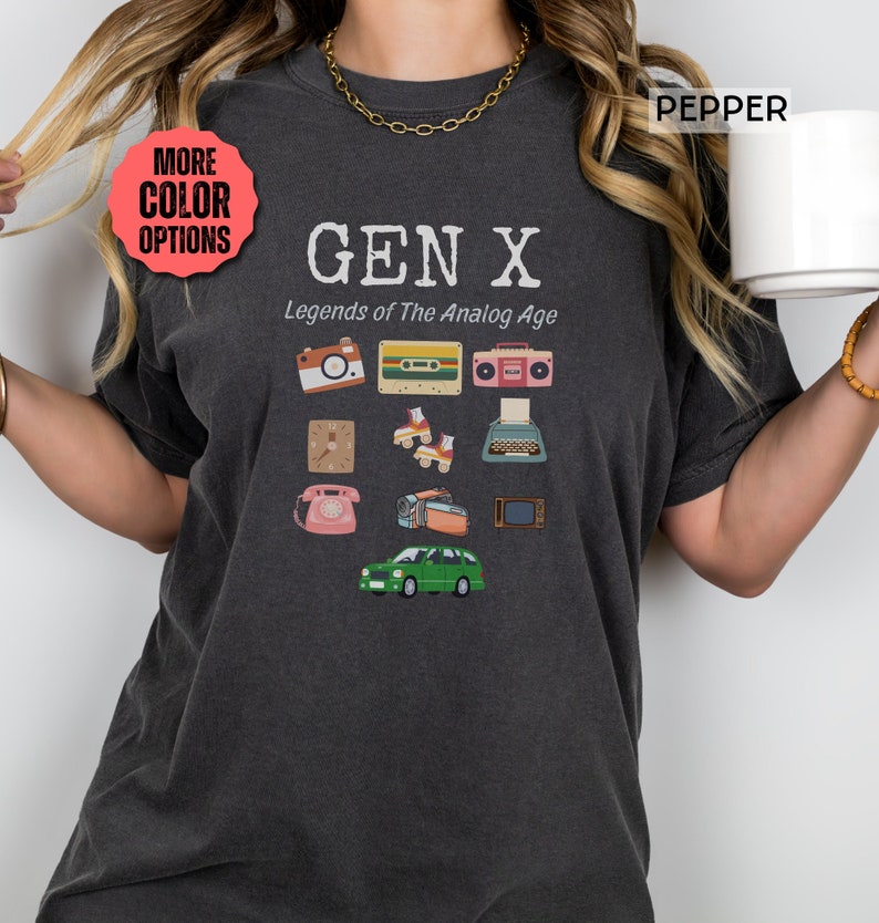 Gen X Shirt Nostalgia 90s Gen X Apparel Funny Meme Shirt Gift for Dad ...