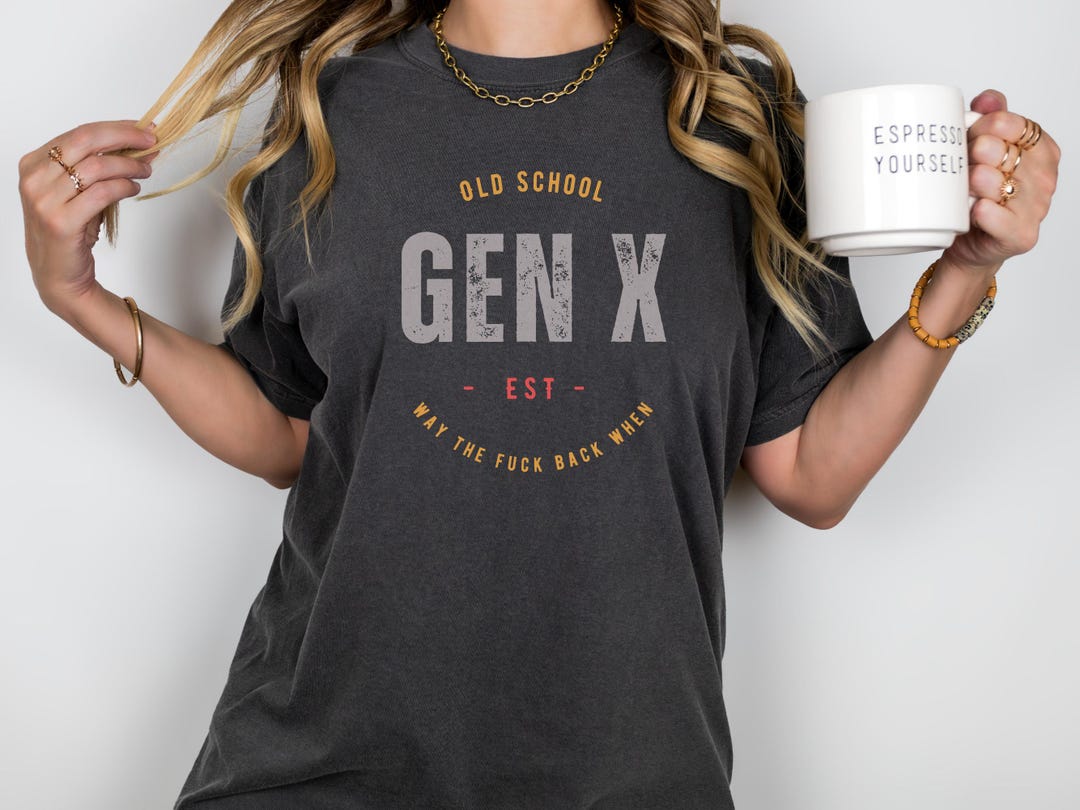 Gen X Birthday Party Shirt Class Reunion Outfit Retro Vintage Tee Gen X ...