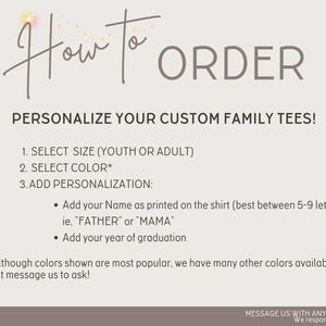 Custom 2025 Family Graduation Shirt Matching Family Grad Outfits ...