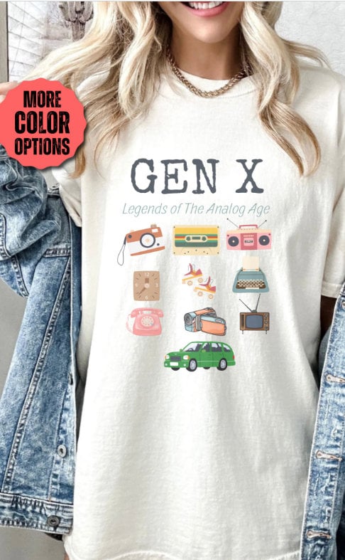 Gen X Shirt Nostalgia 90s Gen X Apparel Funny Meme Shirt Gift for Dad ...