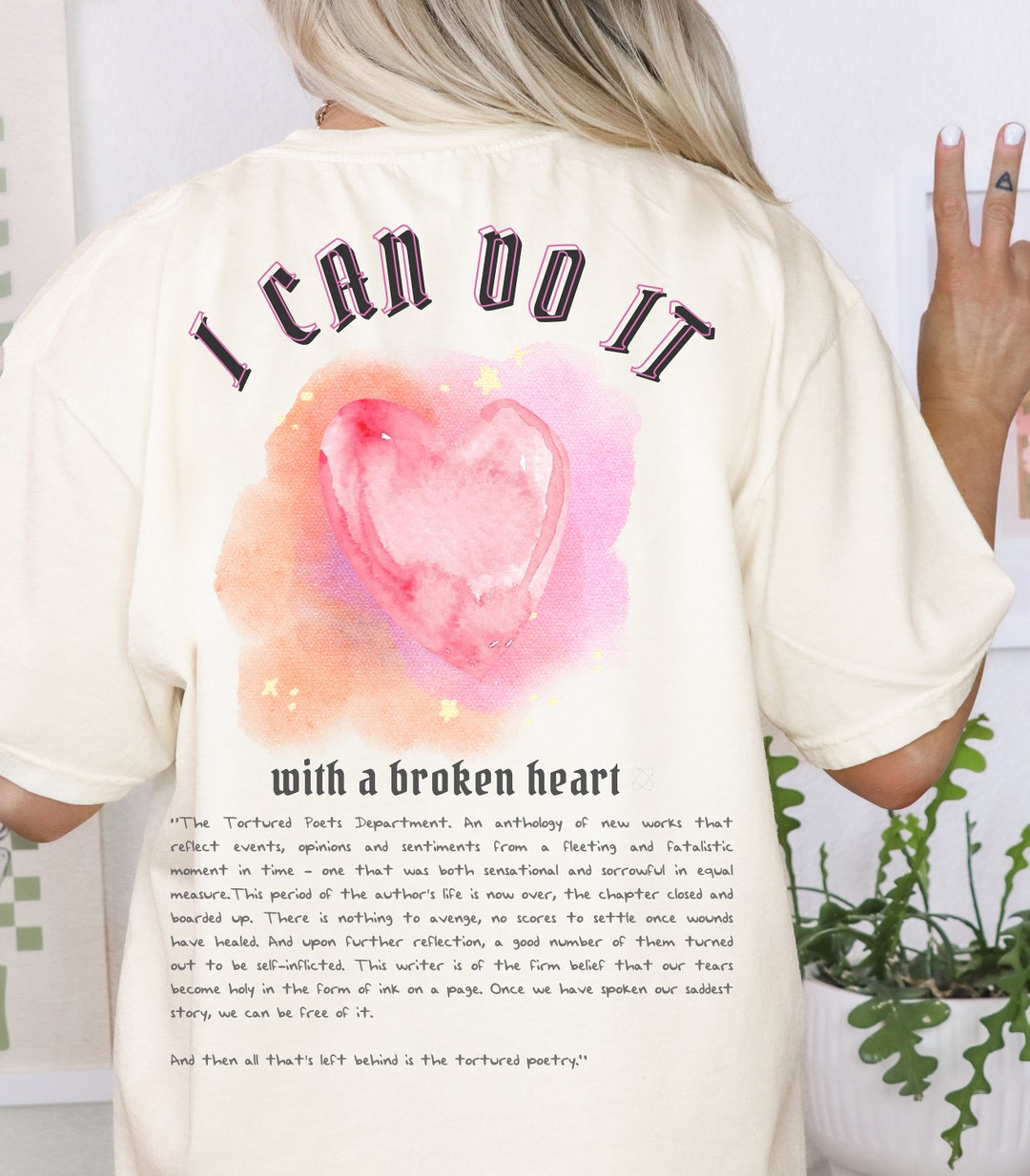 I Can Do It With a Broken Heart Lyrics Shirt T Swift Fan Art Merch Gift ...