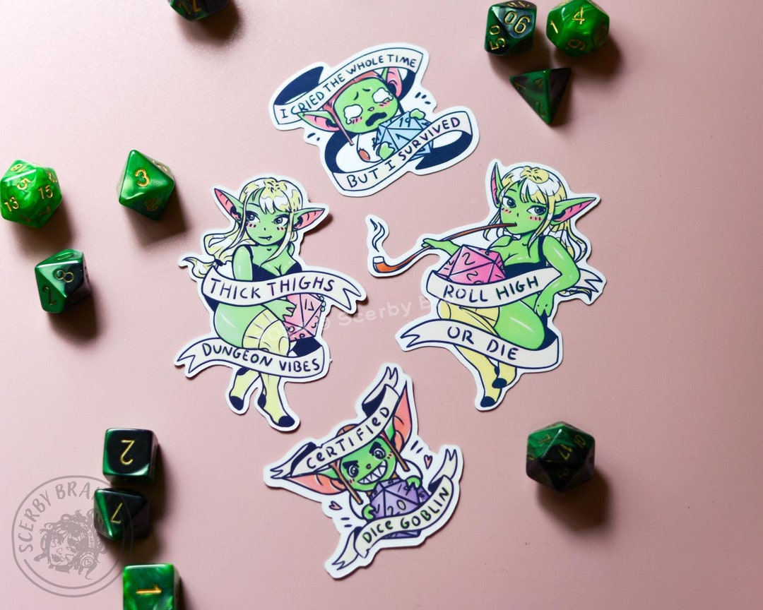 Goblin Mode Vinyl Sticker Set: Funny RPG Decals - Etsy