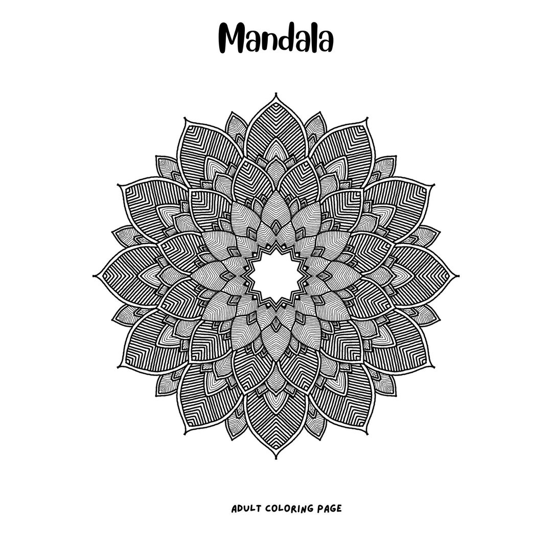 10X Mandala Collection Coloring Page Sheets - Etsy