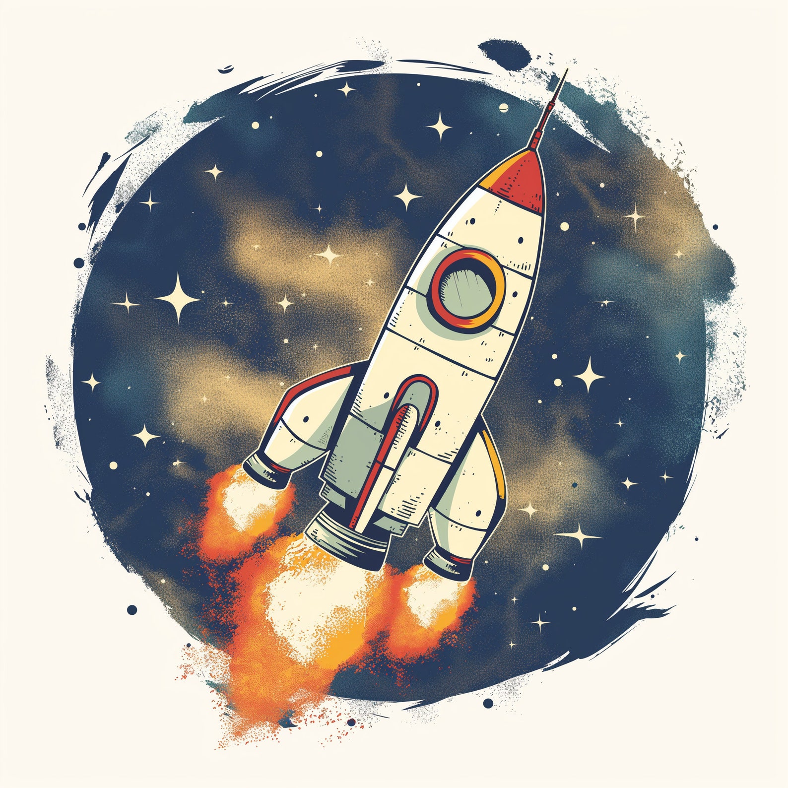 Collection of 4 Rocket Ship Digital Downloads - Etsy