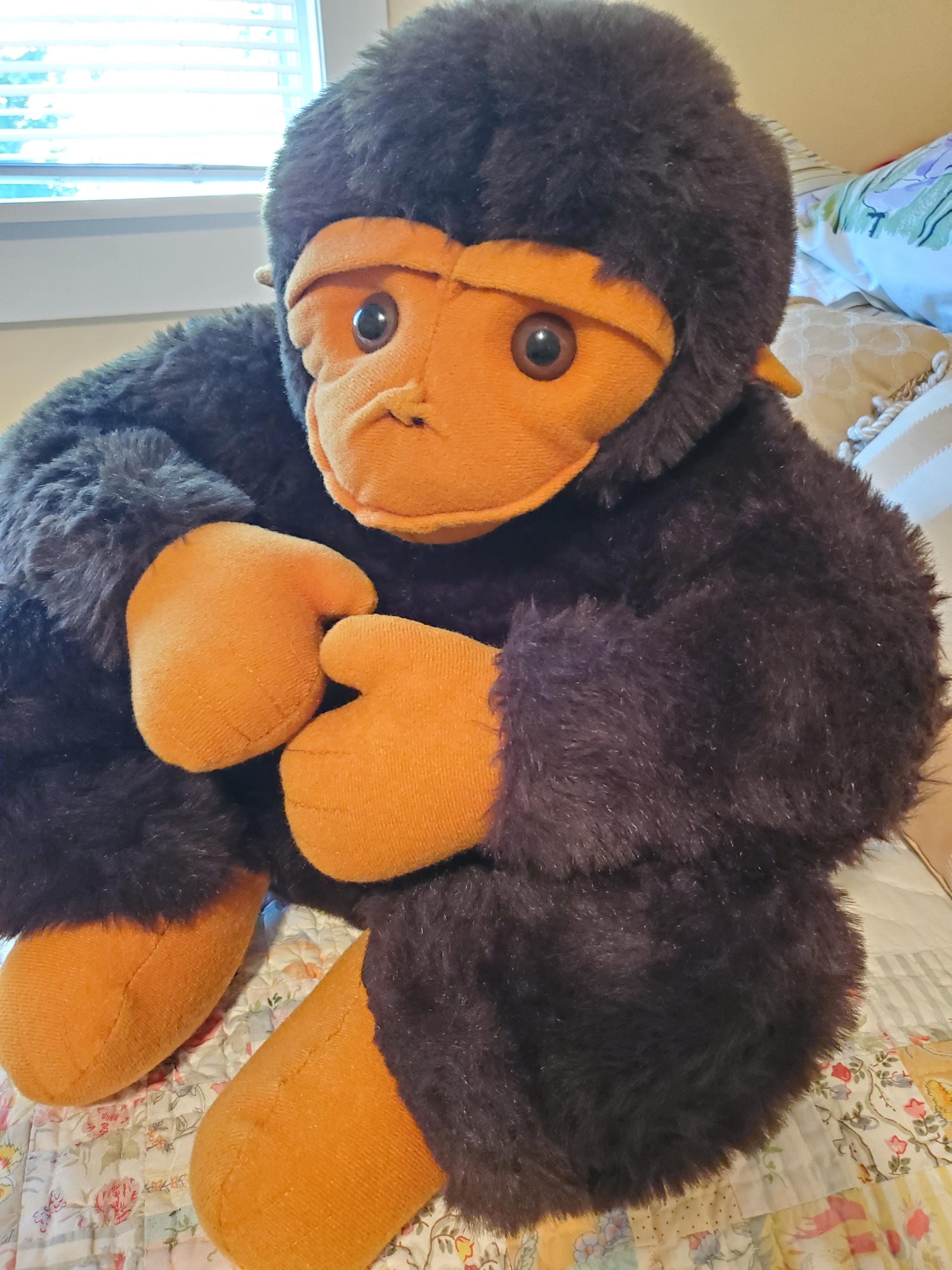 Vintage Folkmanis Folktails Big Monkey Puppet Chimpanzee Hand Puppet 15 ...