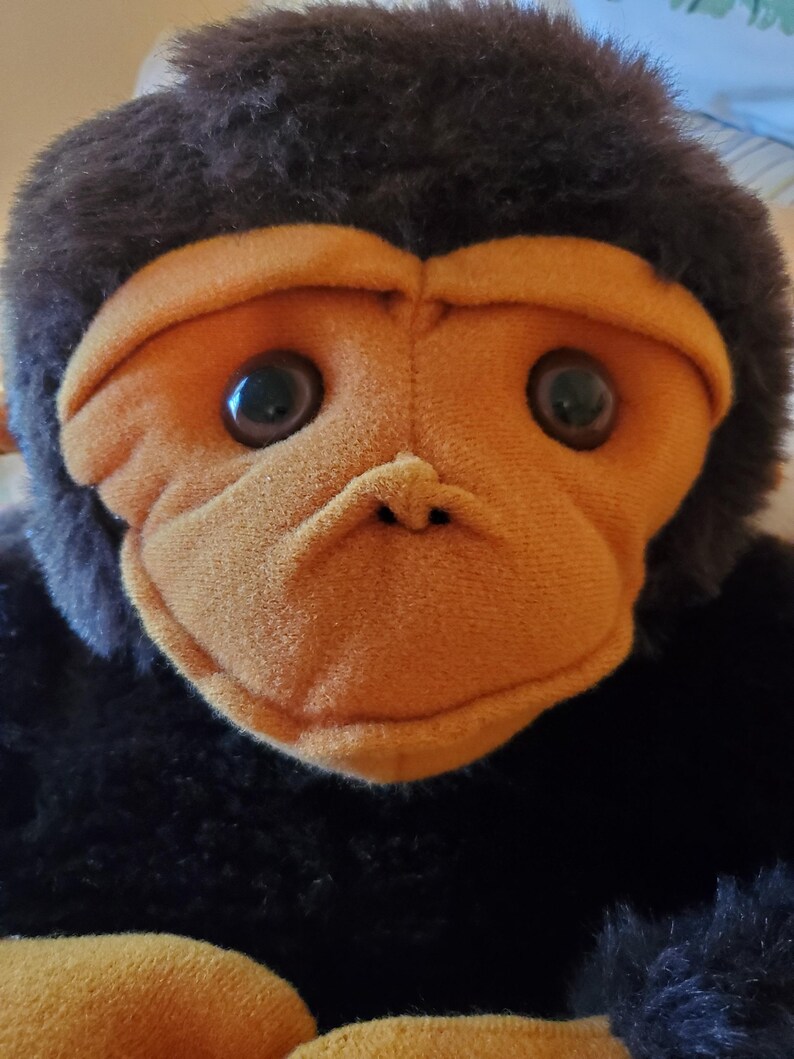 Vintage Folkmanis Folktails Big Monkey Puppet Chimpanzee Hand Puppet 15 ...