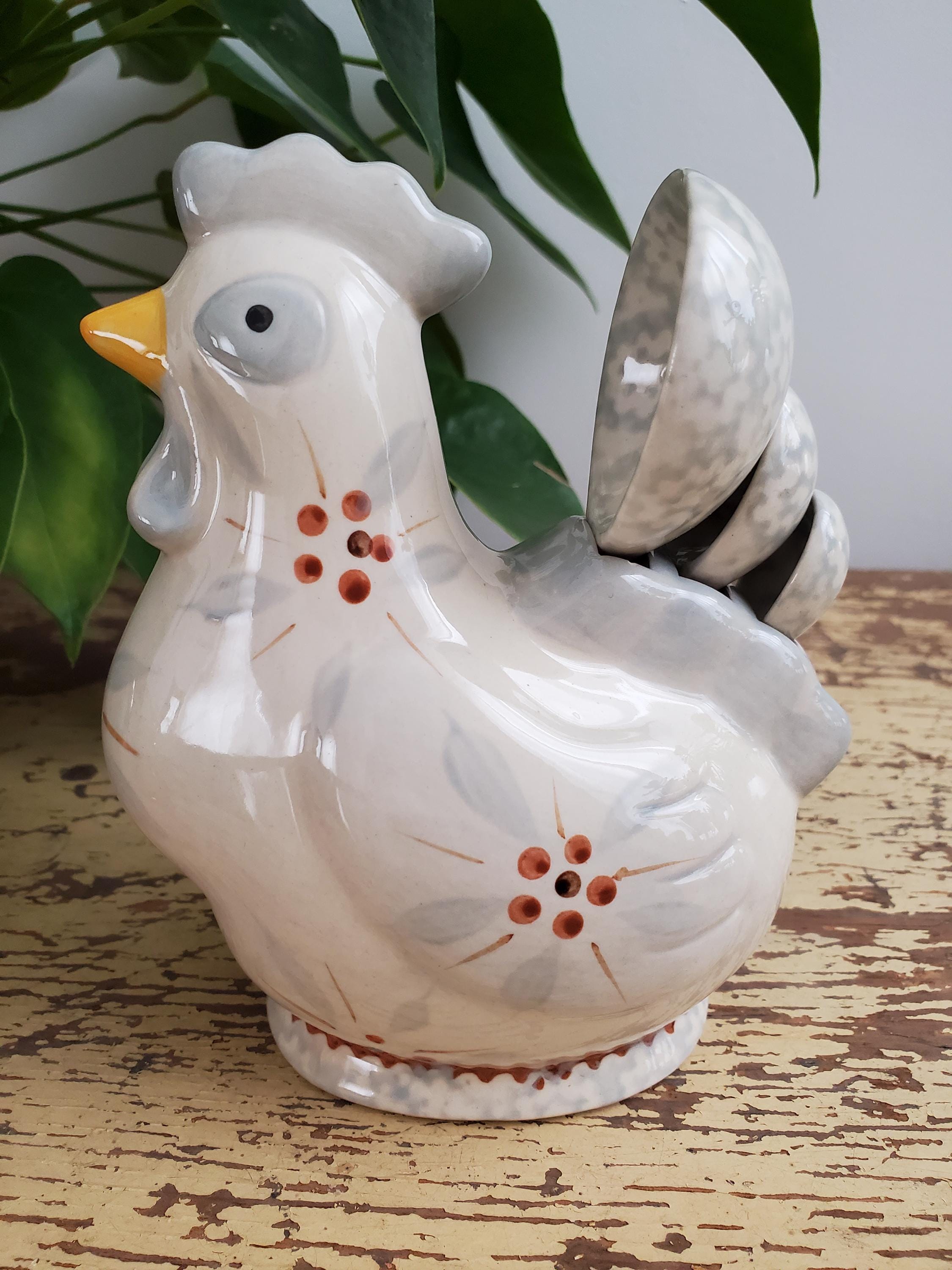 Temptations by Tara Old Chicken Ceramic Measuring Set Measuring Spoons ...