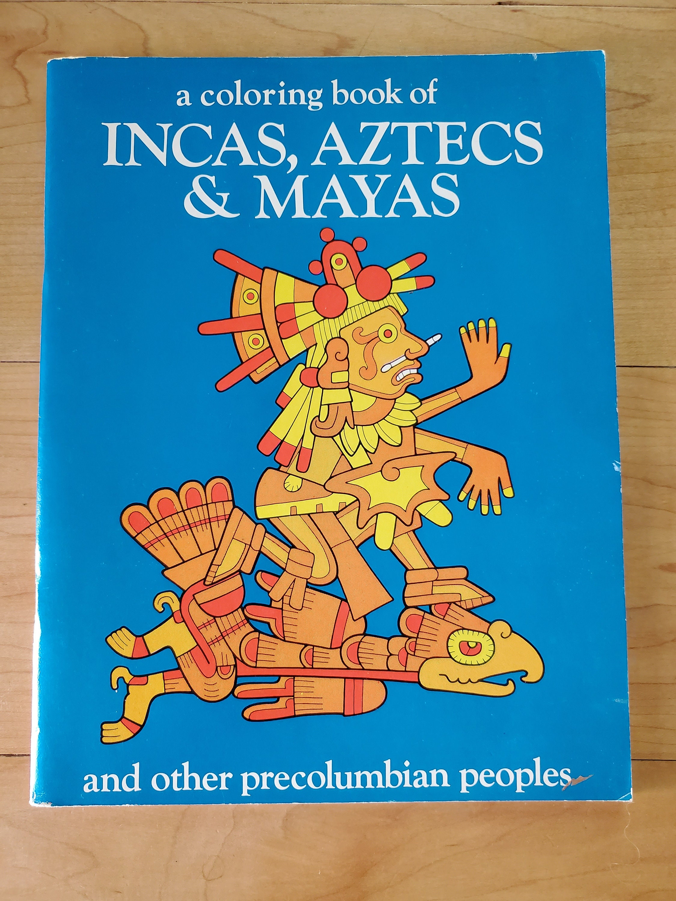 A Coloring Book of Incas Aztecs & Mayas Bellerophon Books 1971 ...