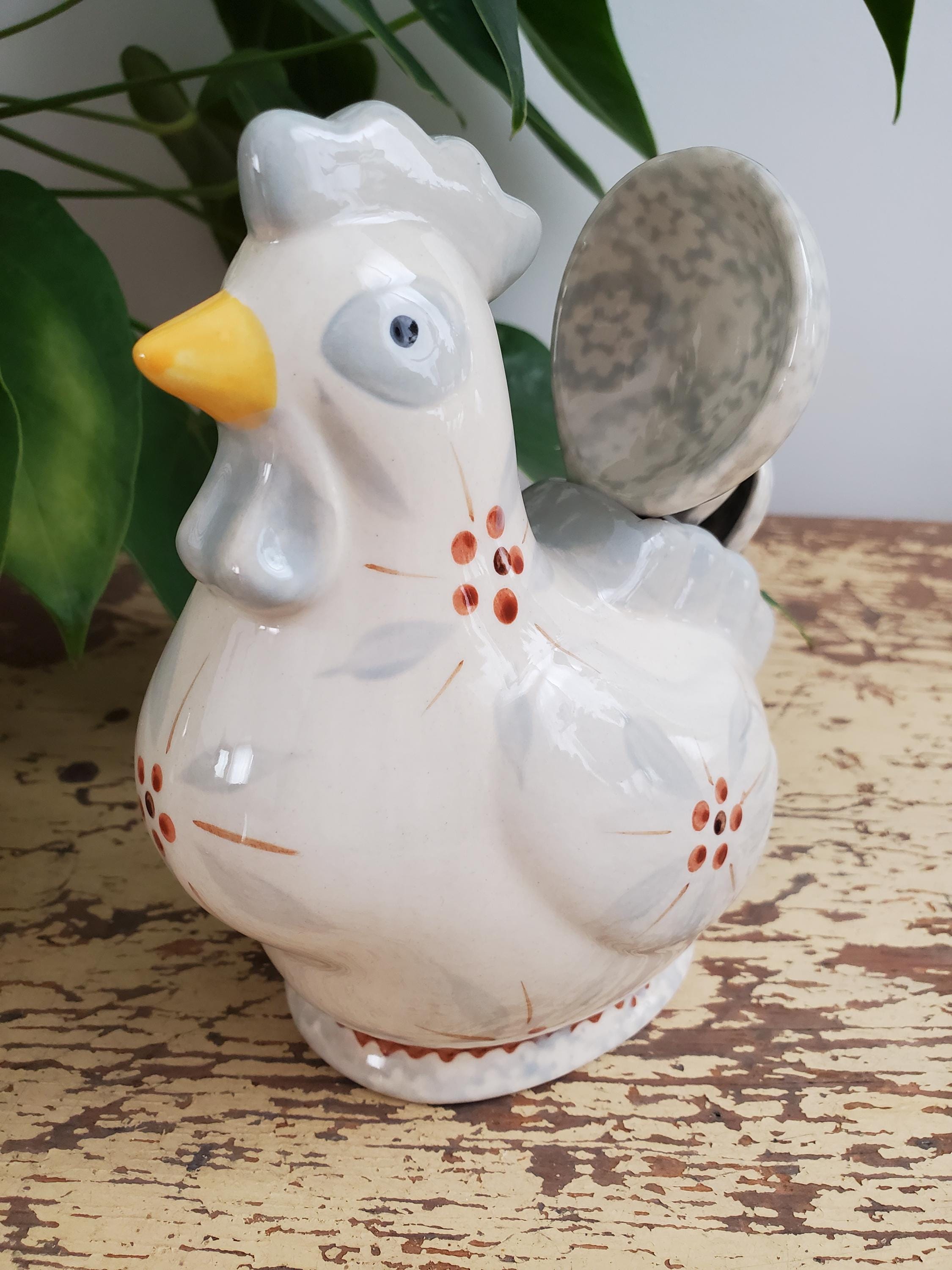 Temptations by Tara Old Chicken Ceramic Measuring Set Measuring Spoons ...