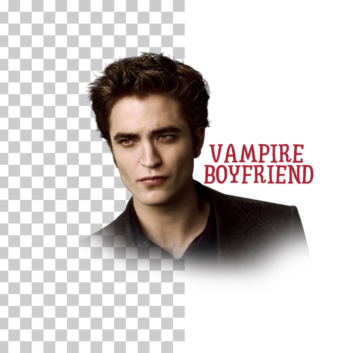 Vampire Boyfriend Twilight Halloween Y2K Coquette Transparent PNG ...