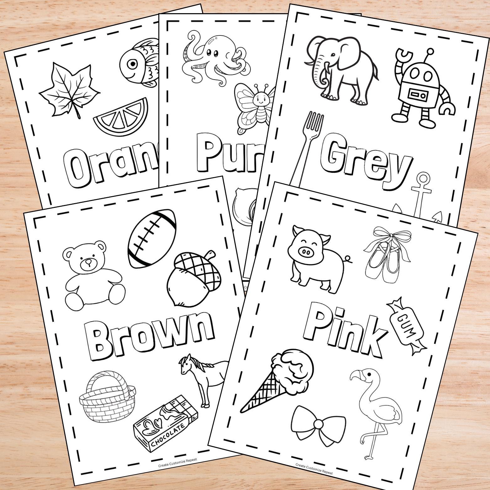 Color Learning Worksheets | 10 Worksheets to Learn Colors | Worksheets ...