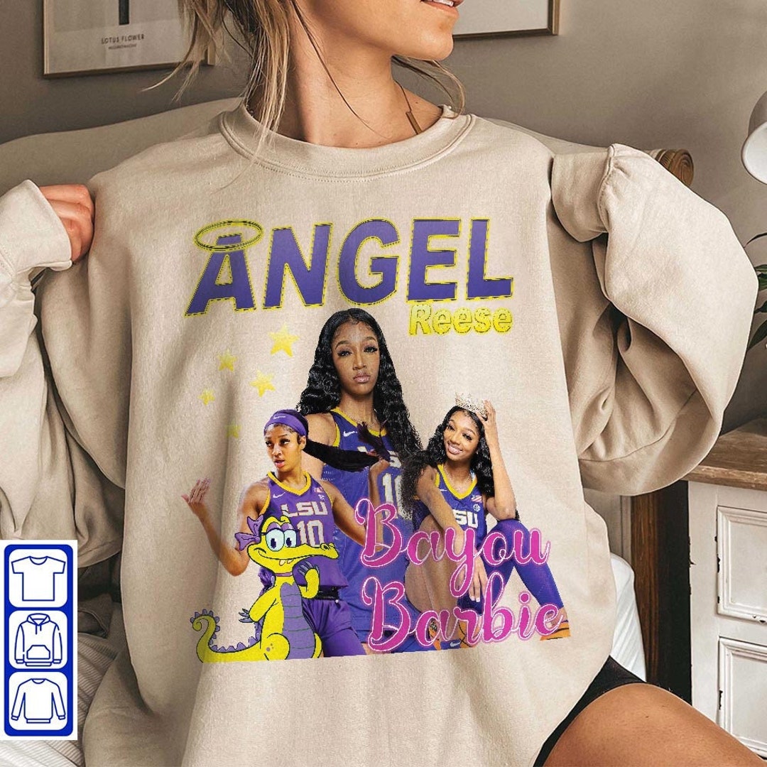 Hollylinstyle Angel Reese T-shirt Bayou Barbie Graphic Tee 90s Style - Etsy