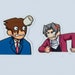 Ace Attorney Trilogy Sprite Reusable Vinyl Stickers - Etsy