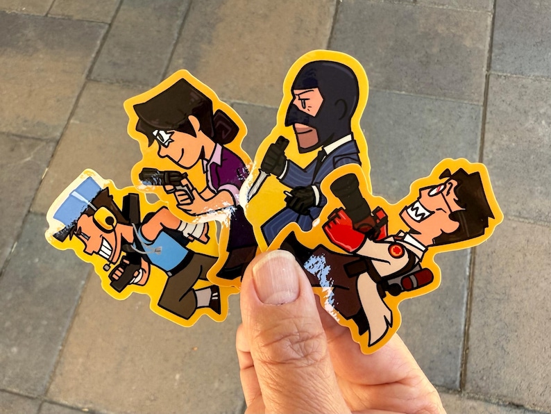 Team Fortress 2 RED + BLU Stickers - Etsy