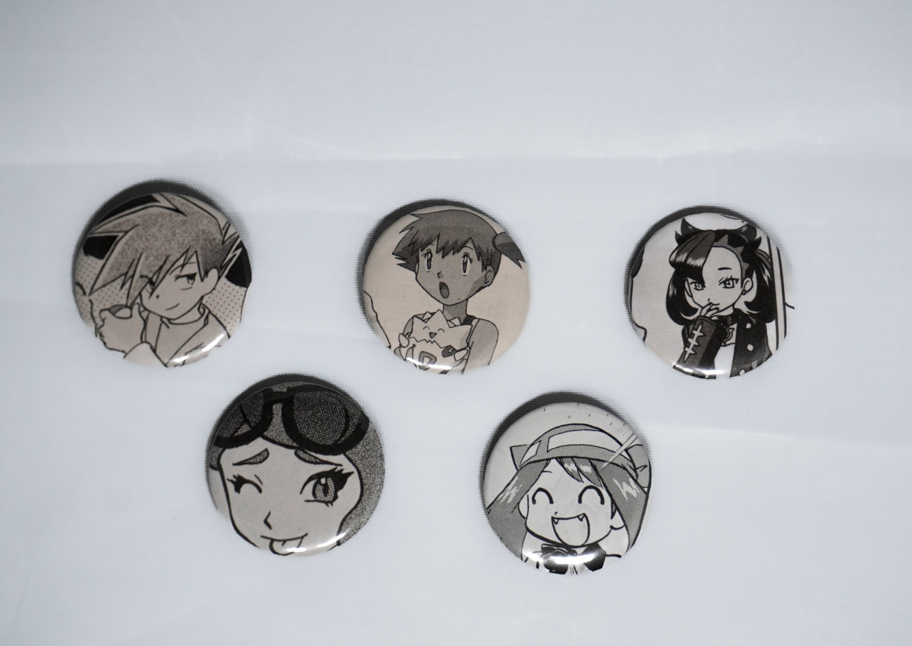 Pokémon Trainer Buttons Manga Buttons - Etsy