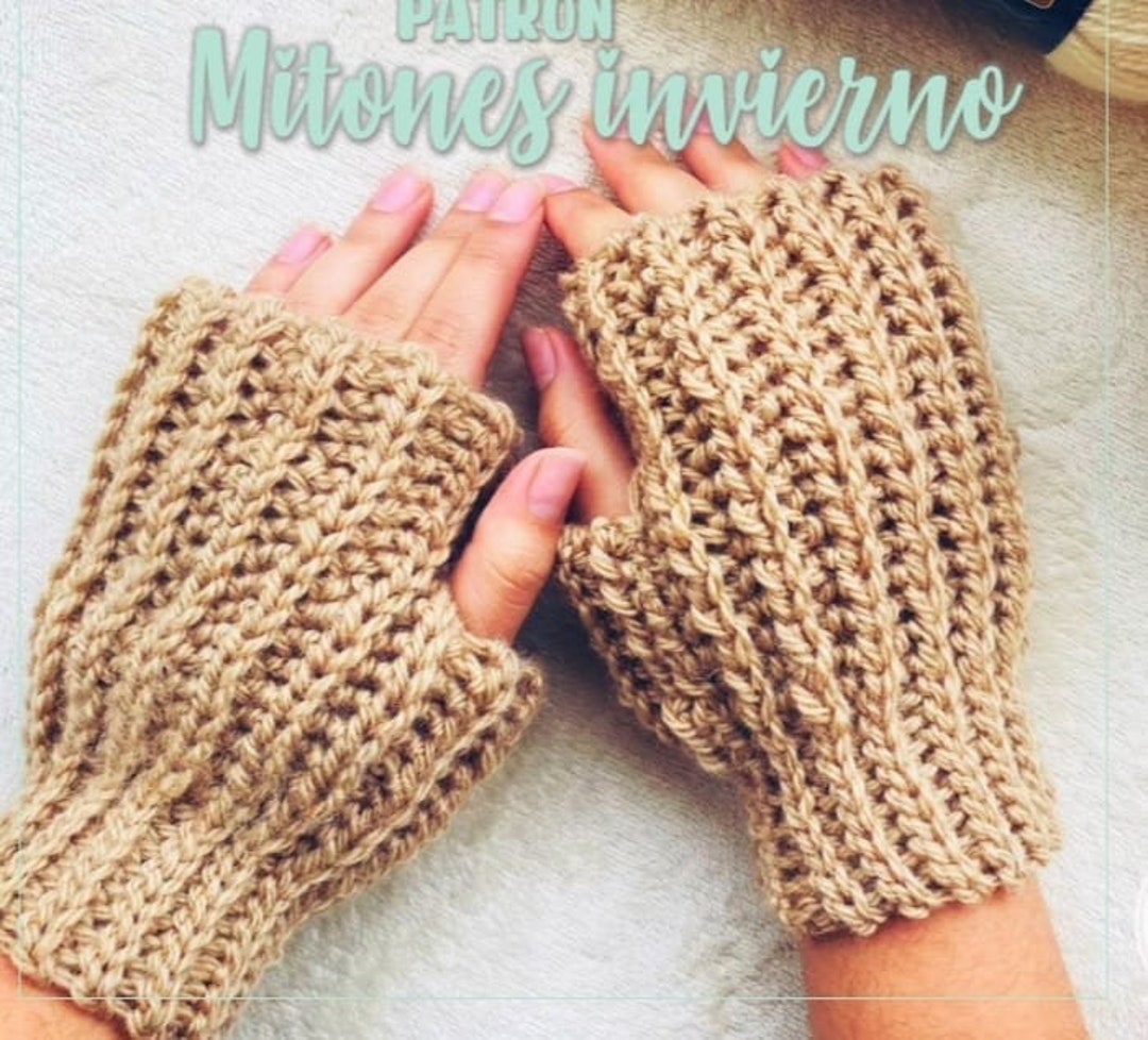 Winter Mittens Crochet Pattern Pdf Spanish - Etsy