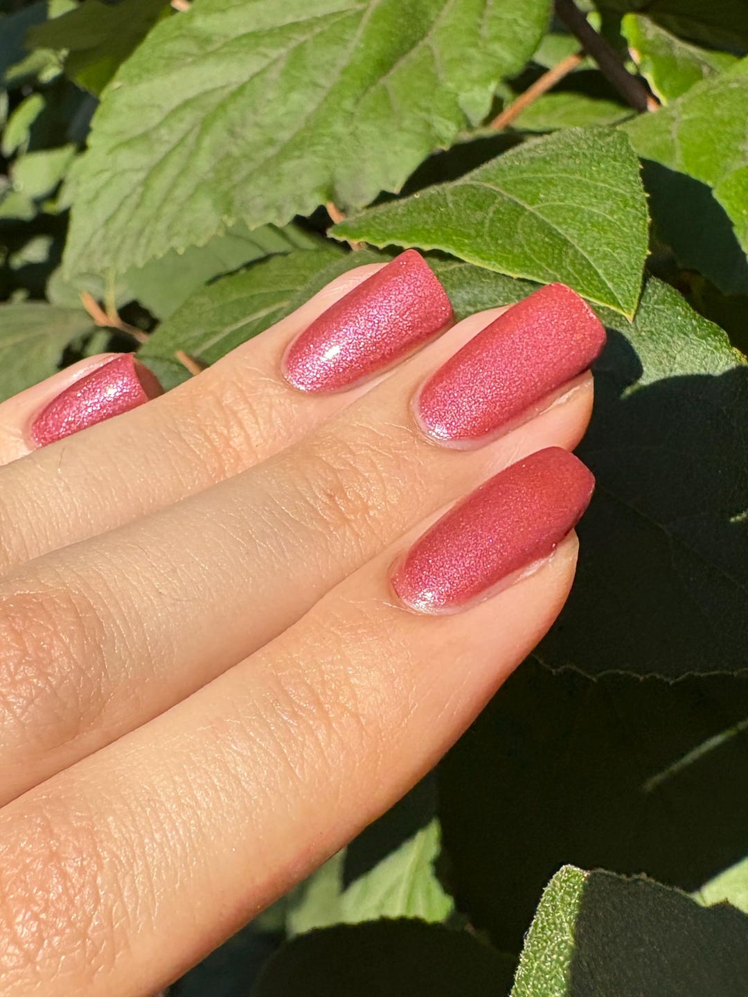 Pink Nail Polish: Metallic Micro Flakes & Shimmer - 15ml Indie Polish ...