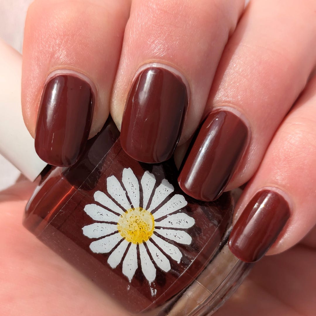 Heather, 15ml 21-free Indie Nail Polish, Deep Brown Red Polish - Etsy