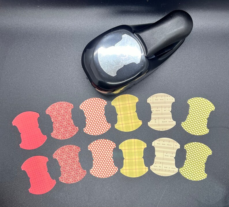 Red and Green Patterned Tab Die Cuts Made With Original Stampin’ up ...