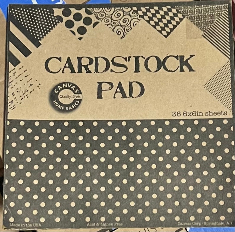 Patterned Kraft Cardstock Tab Die Cuts - Set of 12 / Stampin’ up ...