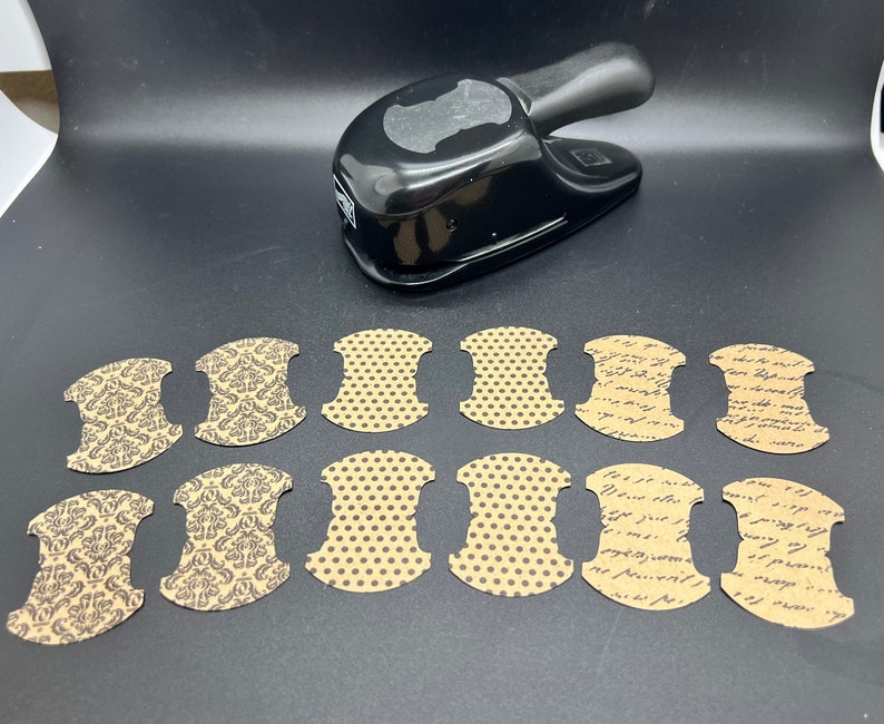 Patterned Kraft Cardstock Tab Die Cuts - Set of 12 / Stampin’ up ...