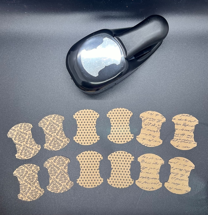 Patterned Kraft Cardstock Tab Die Cuts - Set of 12 / Stampin’ up ...