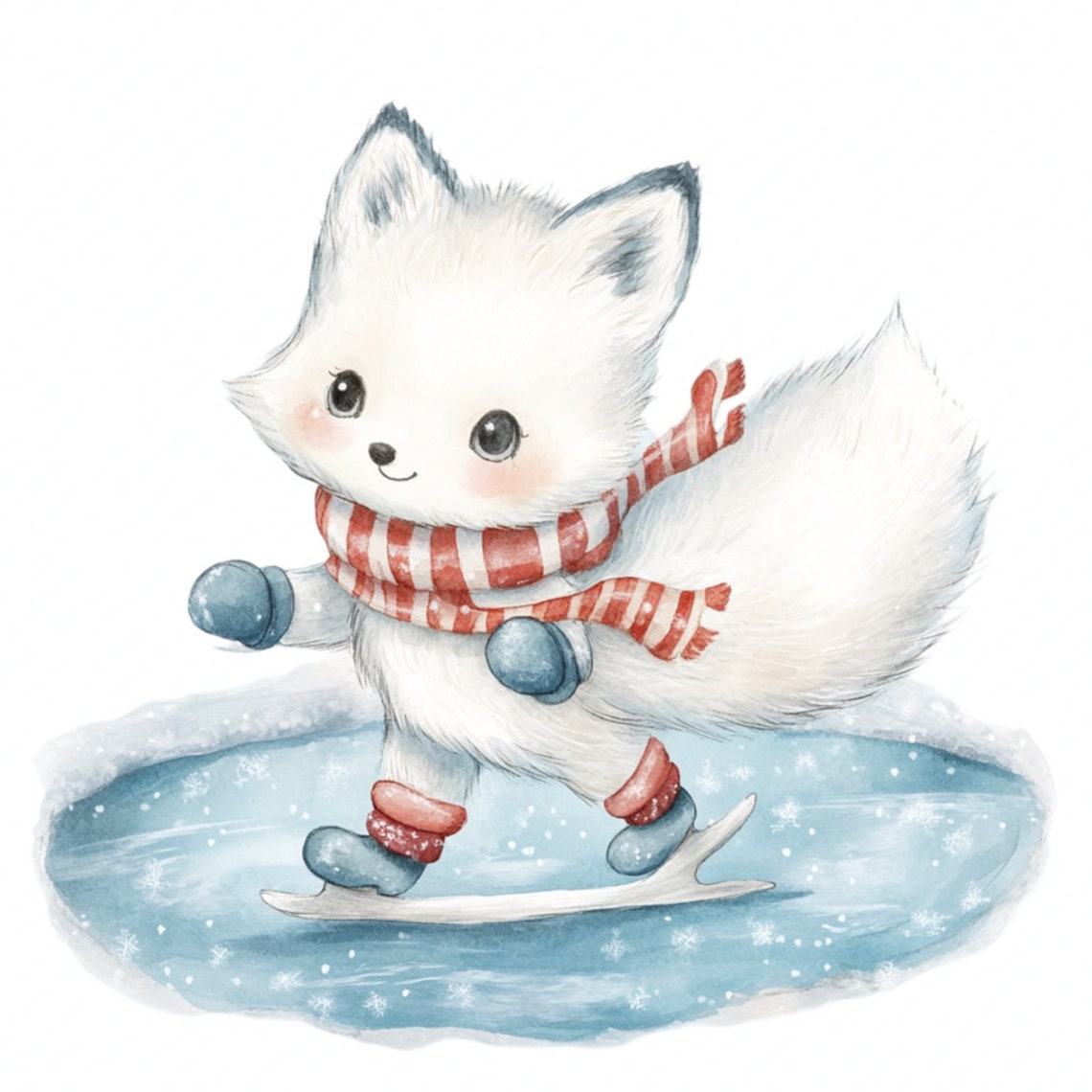 Winter Fox Clipart Set: Cozy Holiday Pngs (digital Download) - Etsy