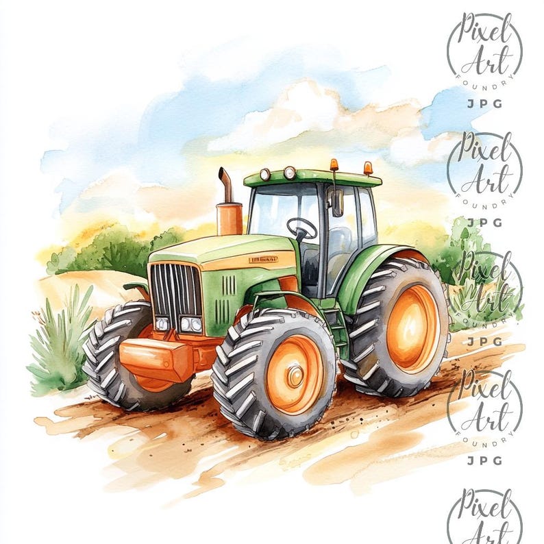 Farm Life Clipart: Rustic Spring Animals, Barns & Flowers (JPG) - Etsy